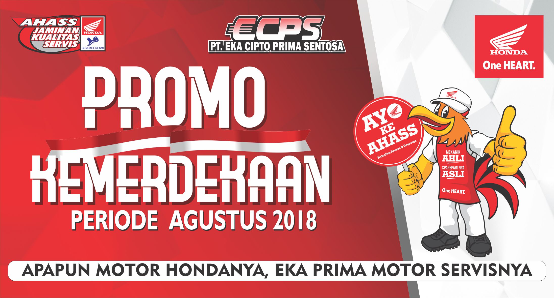 Promo Kemerdekaan Ahass Eka Prima Motor